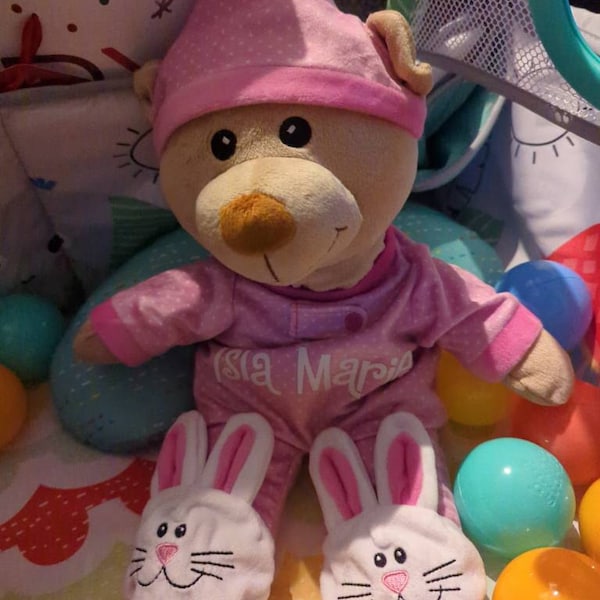 Personalized Pajama Bear - Plush Stuffed Animal - Teddy Bear Plush ...