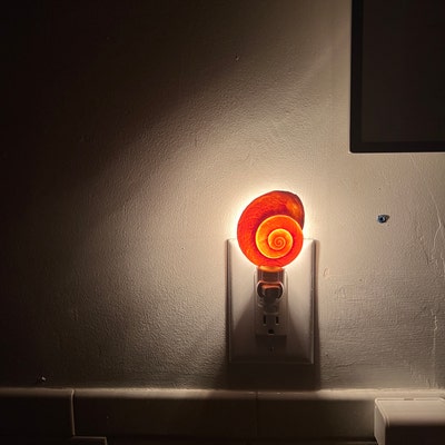 BROWN SNAIL Sea Shell NIGHTLIGHT - Etsy