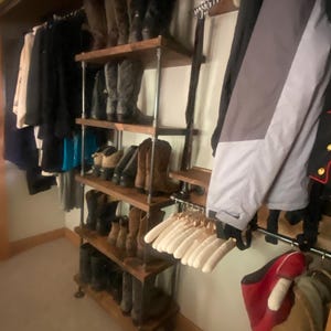 Industrial Bar Table, Farmhouse Breakfast Table With Drink Rail, Rustic ...