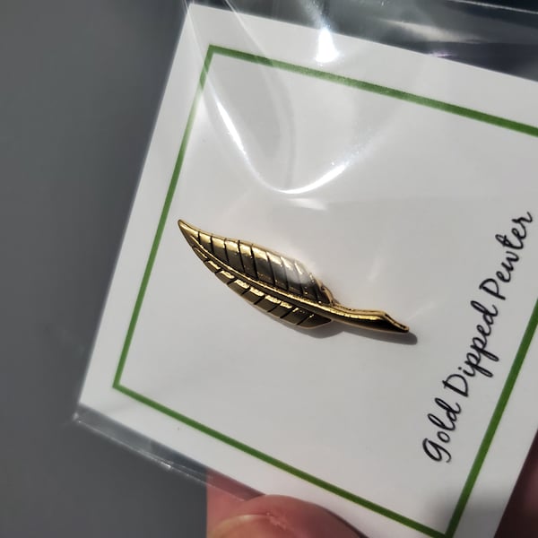Gold Quill Lapel Pin-cc267g- Writing and Literature Gifts, Literacy ...