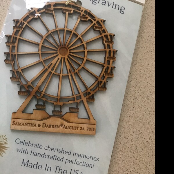Personalized Ferris Wheel Ornament - Ferris Wheel Ornaments - Ferris ...