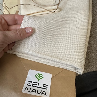 Zele Nava / 32 Count Linen Cross Stitch Fabric / 100% Cotton Evenweave ...