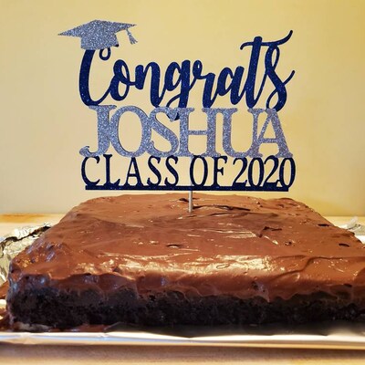 Graduation Cake Topper Any Name Personalized Graduation Cake - Etsy