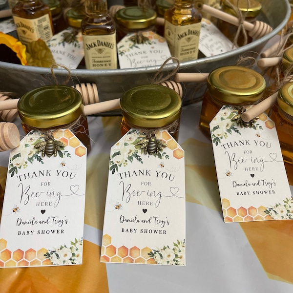 Editable Rustic Honey Bee Bumble Bee Baby Shower Thank You for Being ...