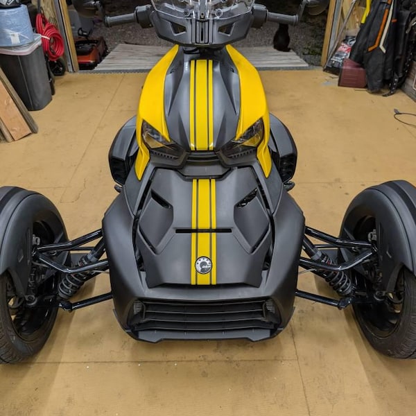 Racing Stripes Ryker Motorcycle Custom Vinyl Decal Personalize Your ...