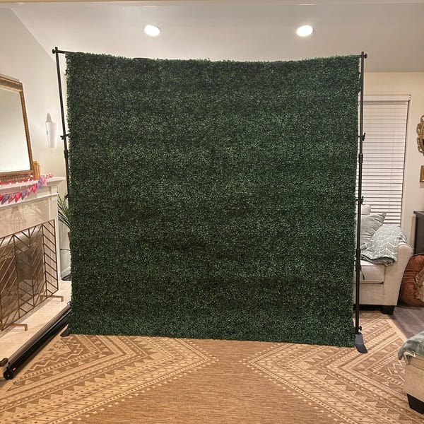12 Pcs48ft High-densit Artificial Grass Wall Panels,greenery Backdrop ...