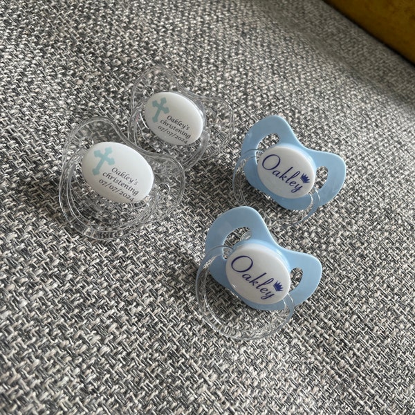 TOMMEE TIPPEE 2-pack Personalised Dummy Pacifier Soother, Symmetrical ...