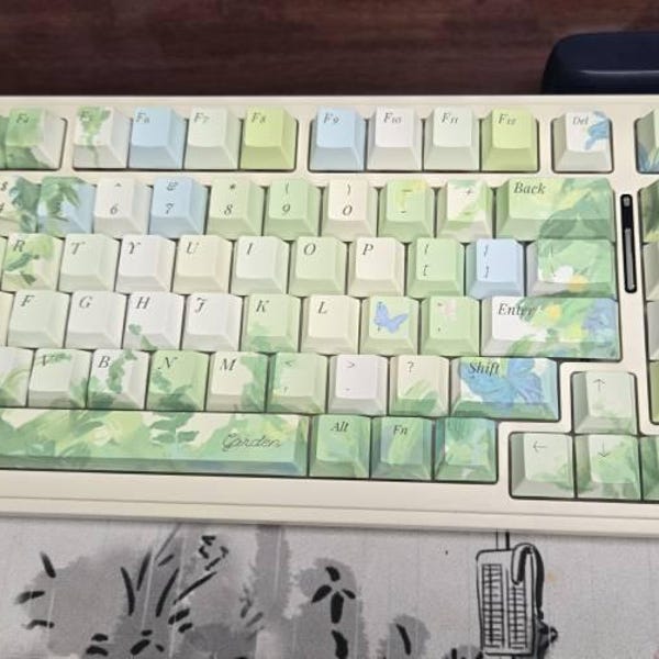 Russian Keycaps ISO Backlit Keycap Set, Black/white Pudding Keycap Set ...