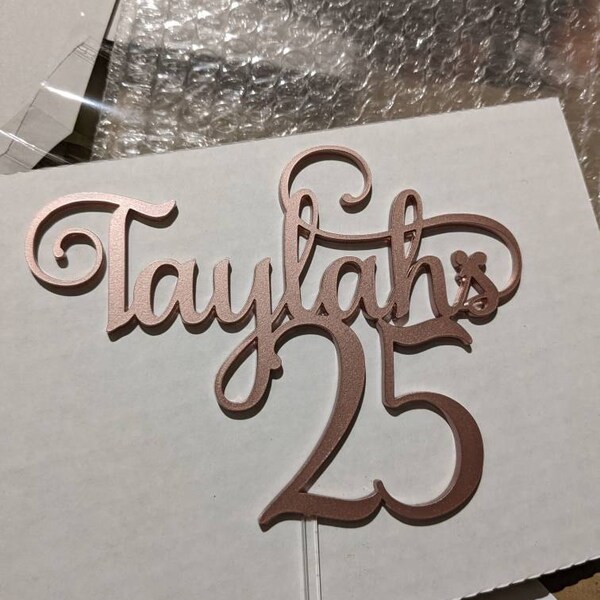 18th Birthday Cake Topper Personalised With Name Cake Topper Cake ...