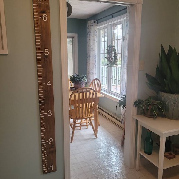 Personalized Family & Kids Growth Chart Large Ruler 3d Nursery Decor ...