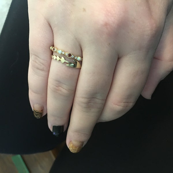 Lavender Ring Gold Lavender Flower Ring Dainty Lavender Jewelry ...