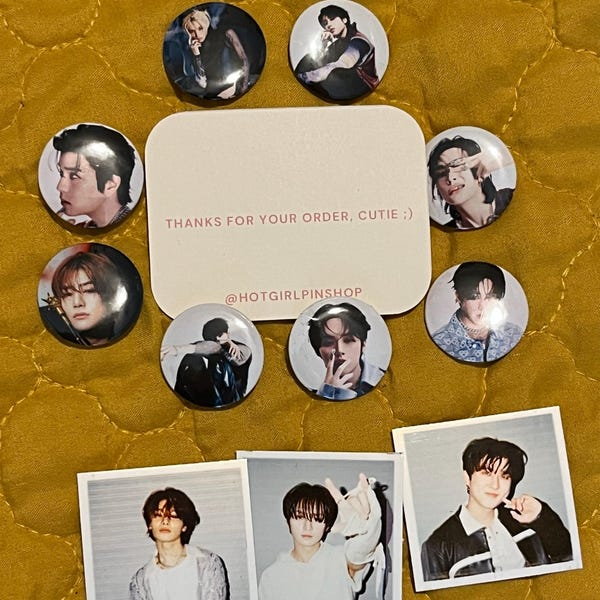 Stray Kids ATE 1" 25mm Mini Button Pin Set | K-pop | STAY | Kpop ...