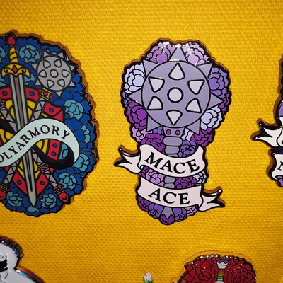 Mace Ace Enamel Pin - Etsy