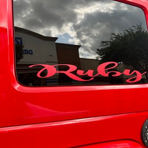 Custom Windshield Decals Word and Number Car Truck Window | Etsy