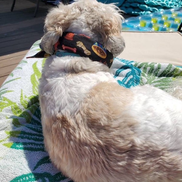 Dog Cooling Collar - Choice Size, Custom Color Cool Wrap - Neck Cooler ...