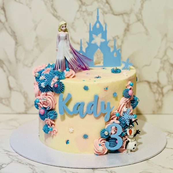 Personalised Princess Birthday Cake Topper Set: Castle, Name & Age - Etsy
