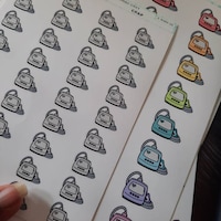 Design Your Own Word Stickers, Font C, Custom Script Planner Stickers ...