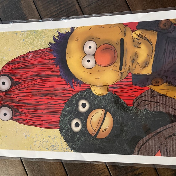 Don't Hug Me I'm Scared DHMIS Portrait Art Illustration Print - Etsy