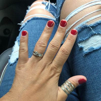 4 Band Ring Four Parallel Lines Ring Open Bar Ring Modern - Etsy