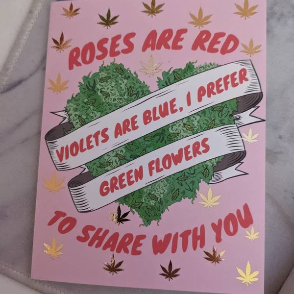 420 Happy Birthday Weed Card - Etsy