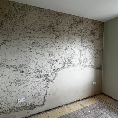 Custom Map Wallpaper Bespoke Historical Map Wallpaper Mural of Any ...