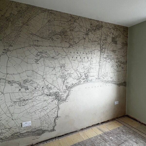 Custom Map Wallpaper - Bespoke Historical Map Wallpaper Mural of Any ...