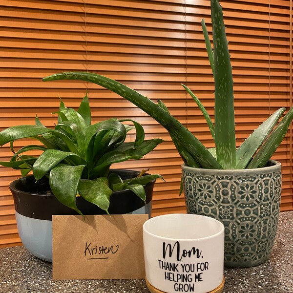 Mom, Thank You for Helping Me Grow | Mothers Day Gift | Mother's Day ...