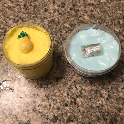 Pineapple Cloud Slime Scented W/charm & FREE Extras, Tropical Pineapple ...