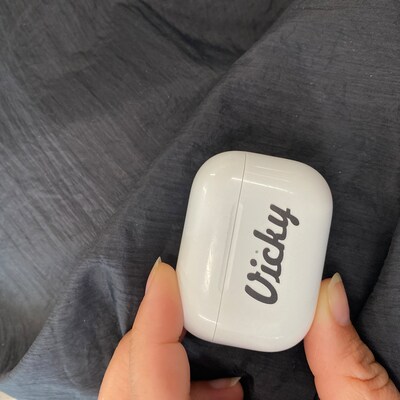 Personalized Airpods Name Decal, Custom Airpods Pro & Pro 2, Gen 1 2 3 ...