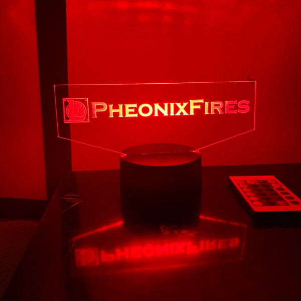 Custom Classic MOBA Inspired Dual Base LED With Gamertag - for ...