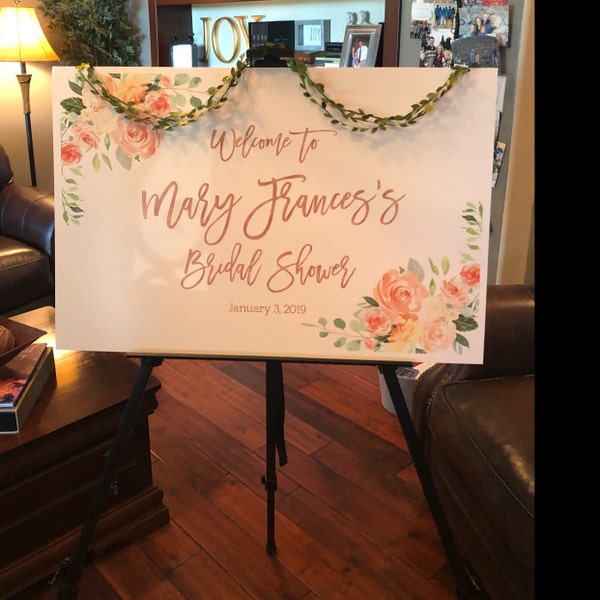 Bridal Shower Sign, Bridal Shower Welcome Sign, Bridal Shower ...
