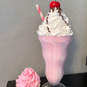 Fake Milkshake Prop All Flavours Made Retro American Diner Ideal for ...