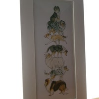 Fox Stack Painting Print Fox Art, Wall Art, Animal Stack, Fennec, Bat ...