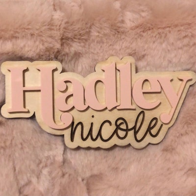 Name Sign Mini Baby Name Sign Name Announcement Hello My Name is Hello ...