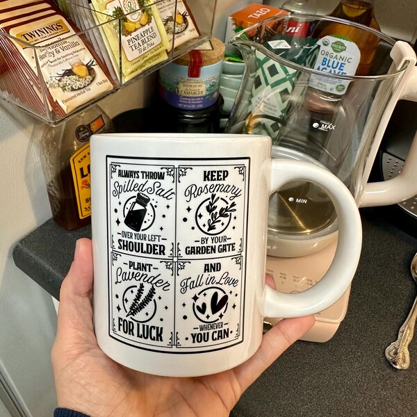 Jumbo 20oz Glossy Ceramic Mug - Go Smudge Yourself Mug - Sage Mug ...