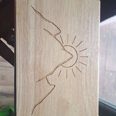 Mancala Board African Stone Game engraved Floral Wood Flower Girl Gift ...