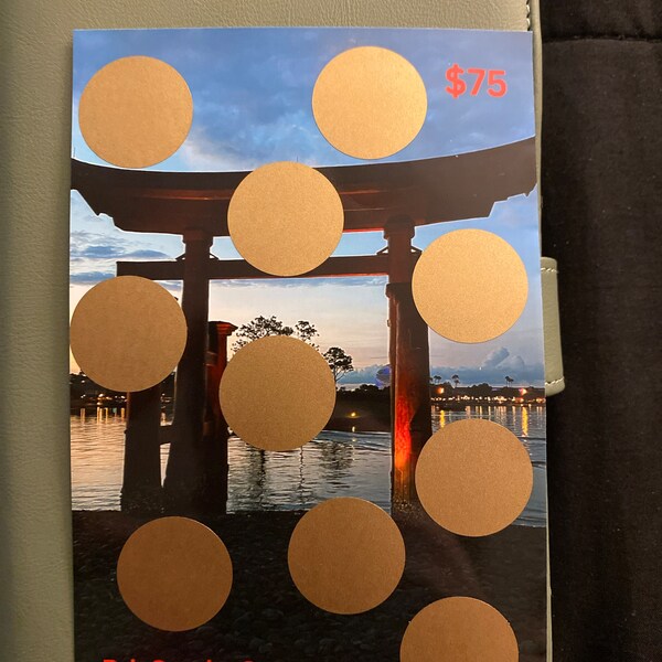 Photo Series Japan Epcot World Showcase Scratch off Challenge - Etsy