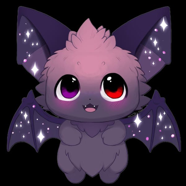 Premade Vtuber Model - Vampire Bat Live2d - Halloween Bat Avatar ...