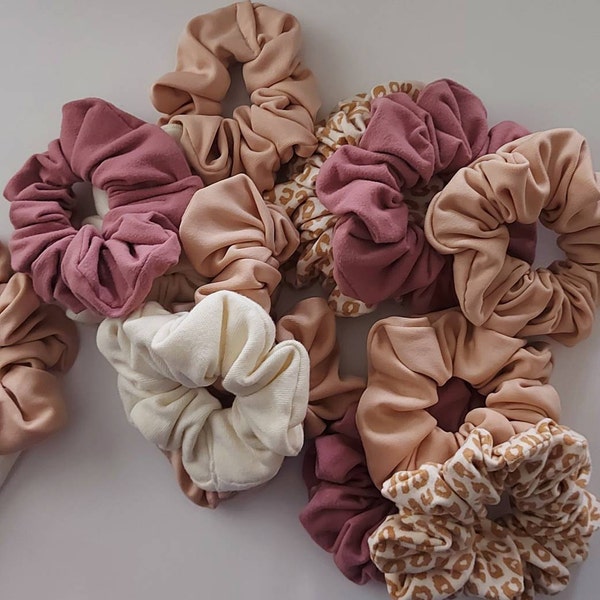 Denim Hair Scrunchies | Handmade Hair Scrunchies - Etsy