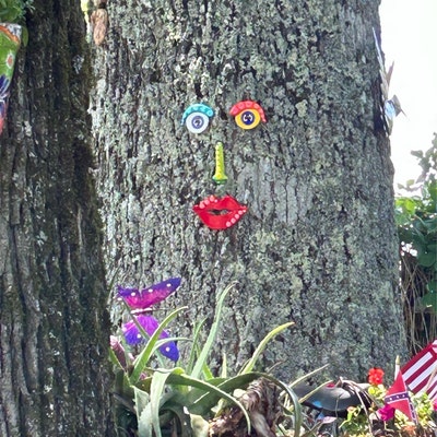 Tree Facetree Decoration Gift Ideas,garden Art Outdoor Decor Yard Art ...