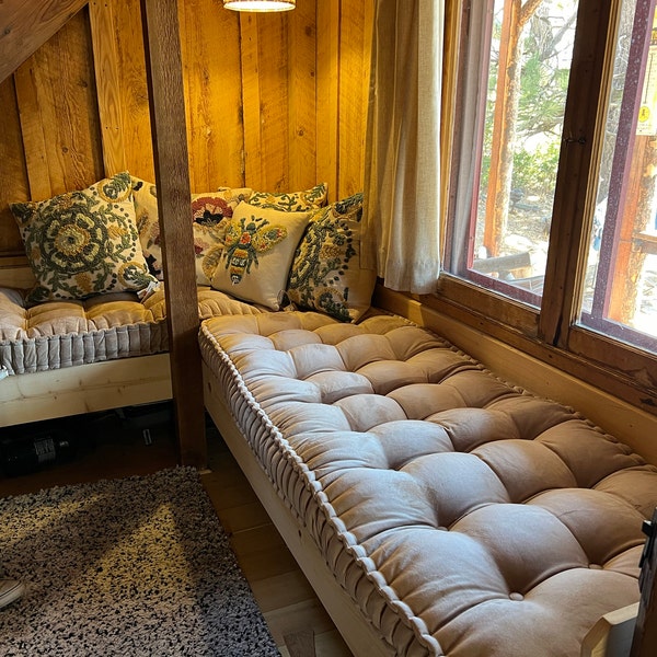 Velvet French Cushion, Bench Cushion, Window Seat Cushion, Floor ...