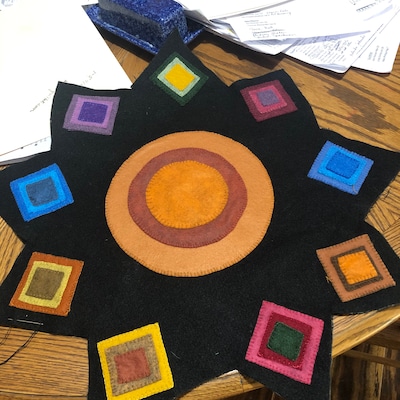 Penny Rugs Sewing Wool Applique by Janice Sonnen How To, Patterns ...