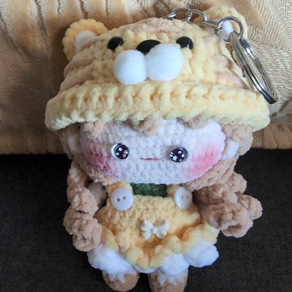 Crochet Doll Keychain, Doll Bag Charm, Doll Bag Accessory, Gift for ...