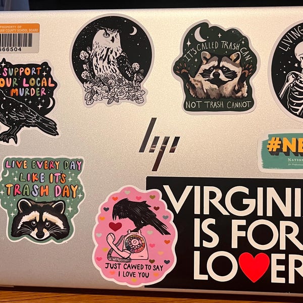 Custom Sticker Bundle Funny Car Decal Bulk Raccoon Sticker Cat Themed ...