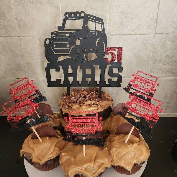 Off Road Cake Topper, off Road Truck Cake Topper, Personalized Jeep ...