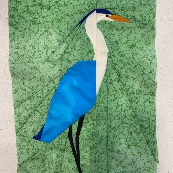 Egret- A Foundation Paper Pieced Bird Quilt Pattern- 10 X 14 Inch - Etsy