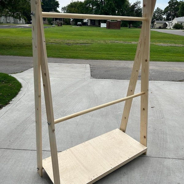 DIY Collapsible A-frame Clothing Rack Build Plans, Market Stall, Step ...
