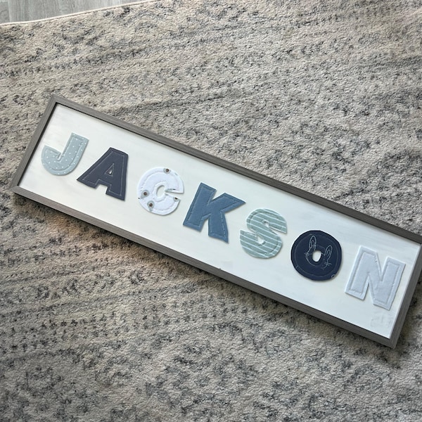 Baby Clothes Keepsake - Custom Framed Baby Name - Etsy