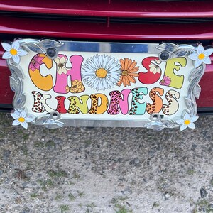 Peace Symbol License Plate Retro License Plate. Muted Rainbow - Etsy