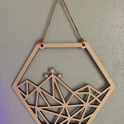 Geometric Velaris Wooden Wall Art, Velaris, Night Court, ACOTAR, ACOWAR ...